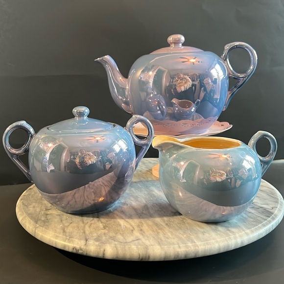 Takito | Kitchen | Takito Lusterware Tea Set Includes Tea Pot Creamer ...
